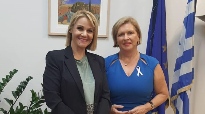 Μίκα Ιατρίδη με αν. Υπ. Υγείας Μίνα Γκάγκα: «Η ενίσχυση των δομών ...