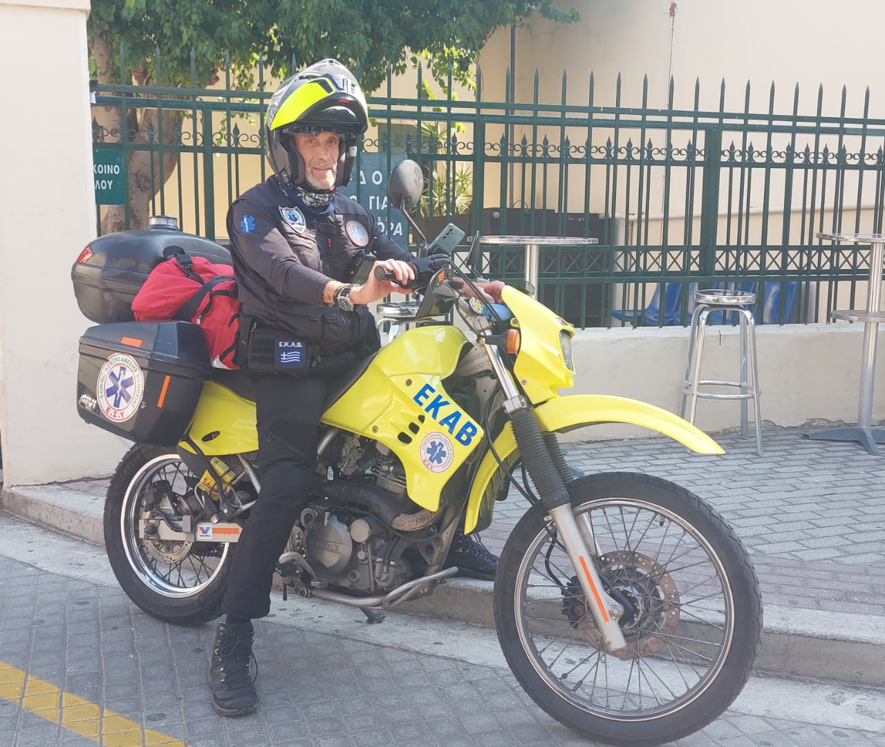 "Έπιασε δουλειά" ο νέος μοτοσικλετιστής του ΕΚΑΒ στην Κω - vimatisko.gr