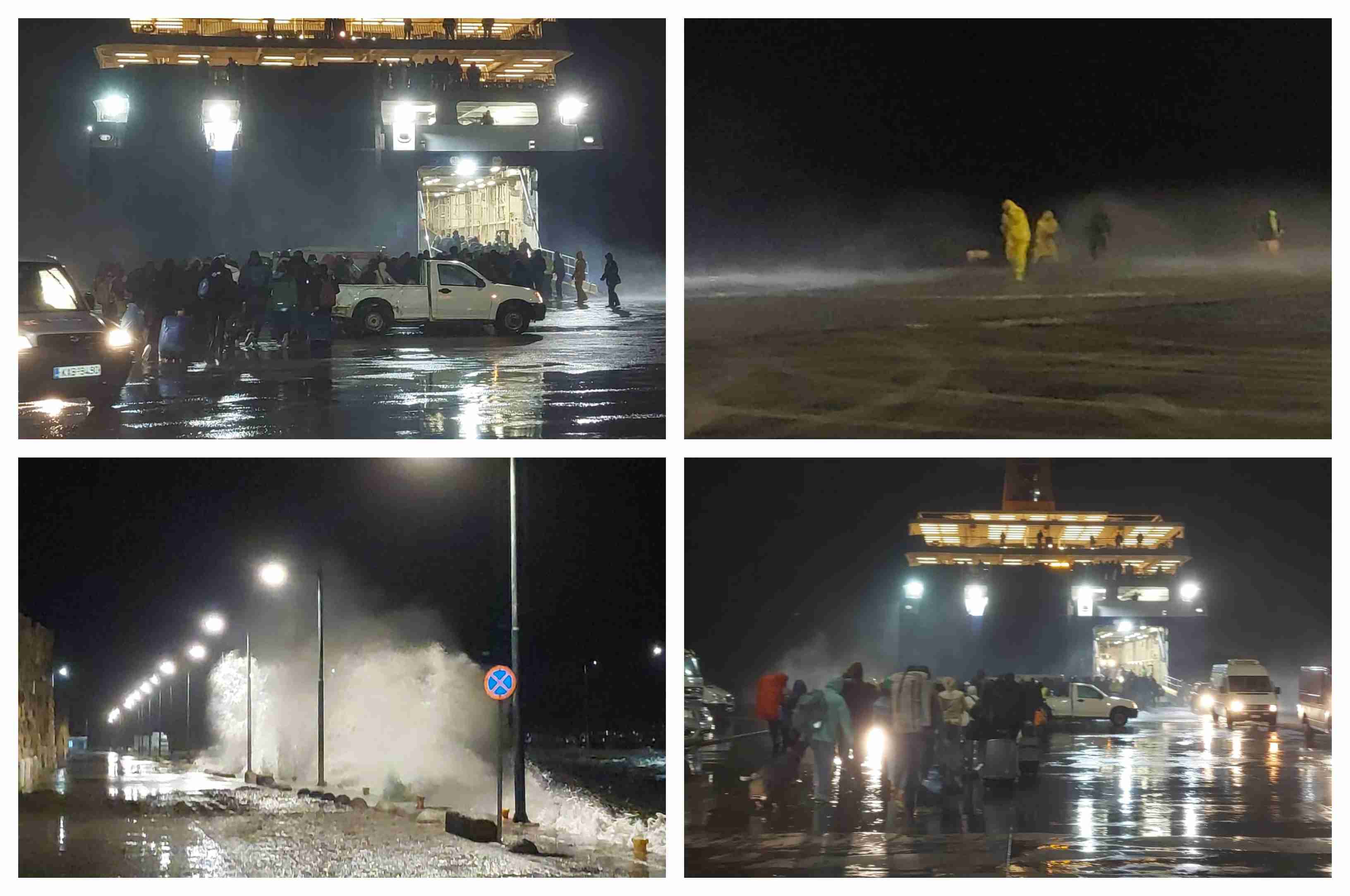 Οι υπεράνθρωπες προσπάθειες των λιμενεργατών στην Κω για να δέσει το ...
