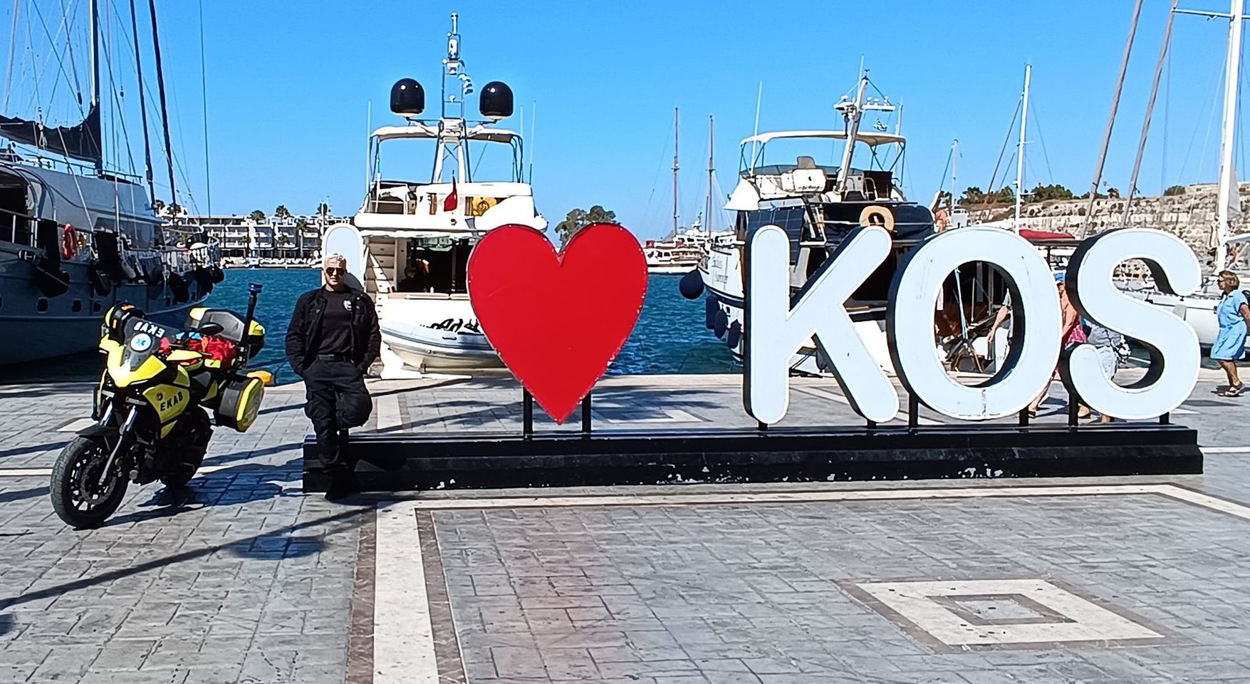 Έφυγε από την Κω ο μοτοσικλετιστής του ΕΚΑΒ Μιχάλης Κυπραίος - vimatisko.gr