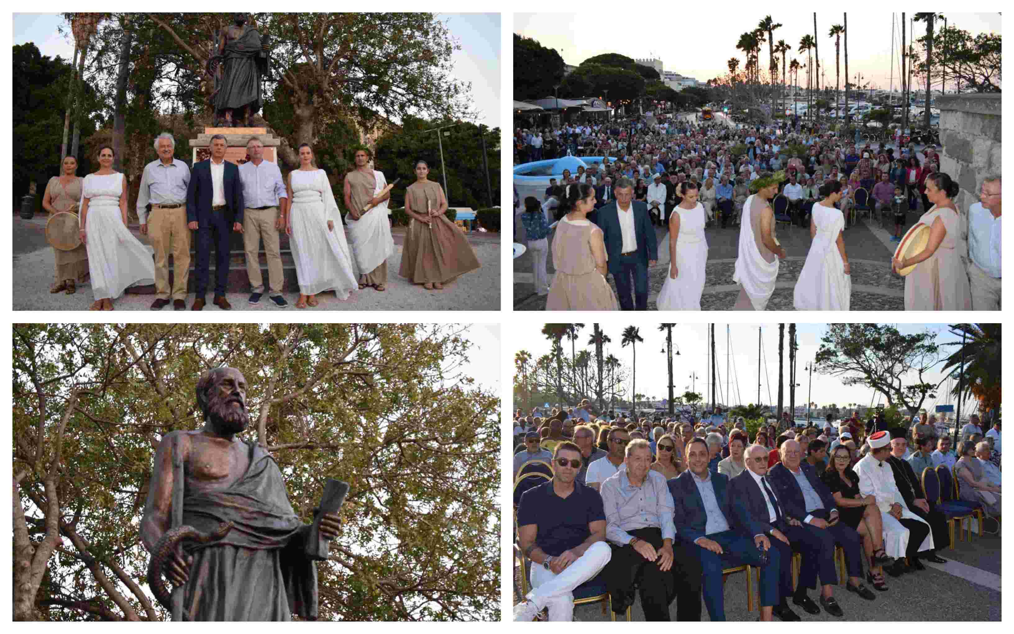 Σε κλίμα συγκίνησης τα αποκαλυπτήρια του εντυπωσιακού αγάλματος του Ιπποκράτη στην Κω - vimatisko.gr