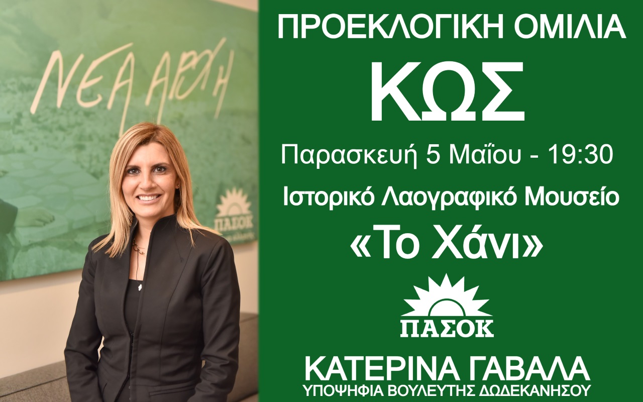 Προεκλογική ομιλία της υποψήφιας Βουλευτού ΠΑΣΟΚ - ΚΙΝΑΛ Κατερίνας ...