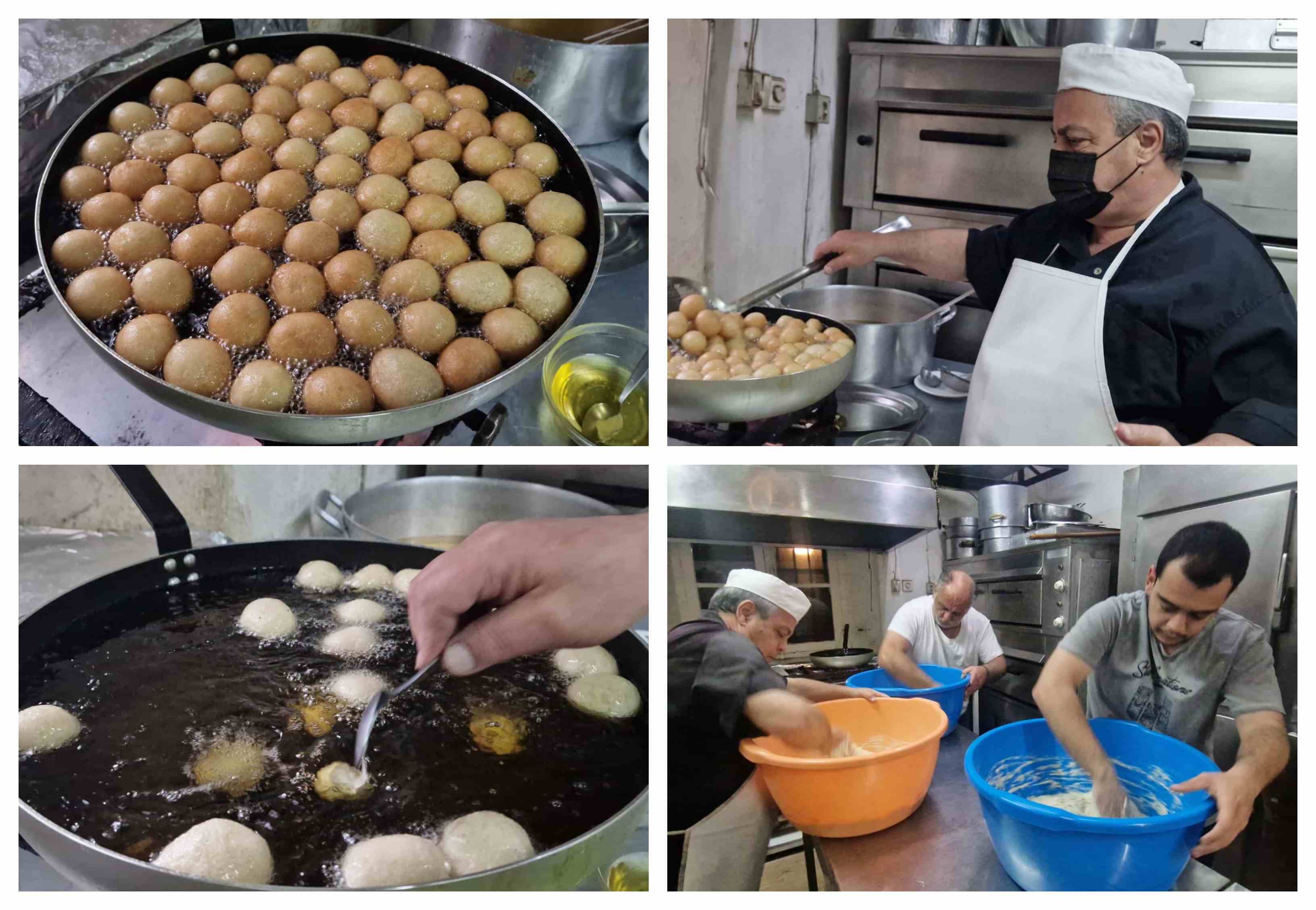 Ετοιμασίες στο “Καμέλια” του κ. Τάκη Χατζηπυλιώτη για τους λουκουμάδες του Αγίου Ανδρέα ...