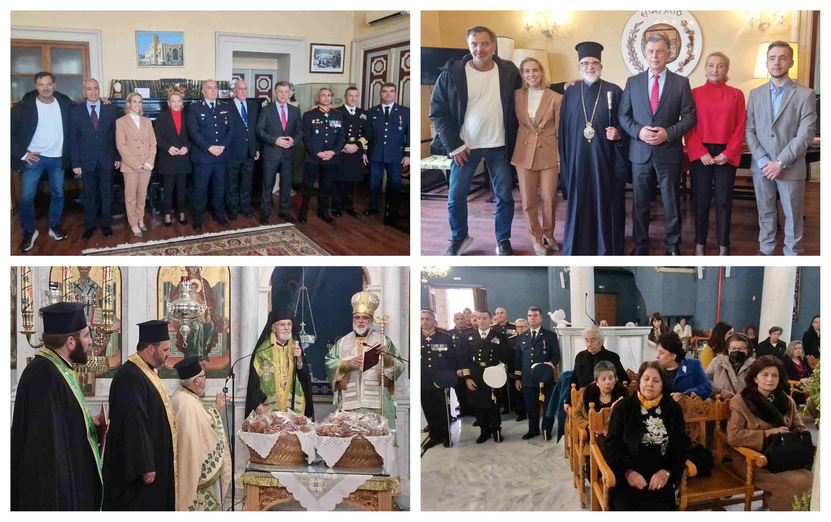 H Πρωτοχρονιάτικη δεξίωση στο Επαρχείο και η Θεία Λειτουργία του πρώτου έτους - vimatisko.gr