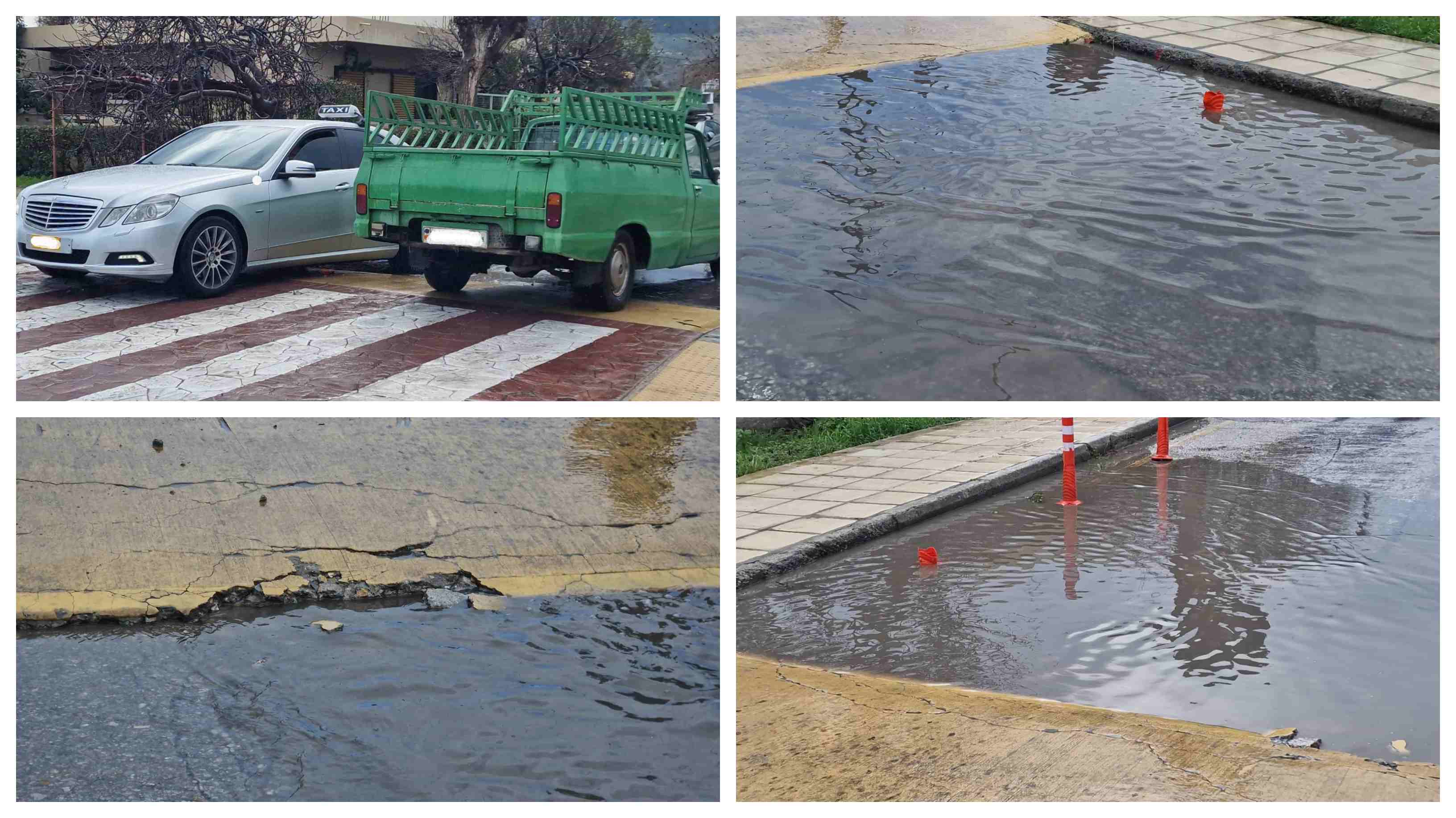 Σε κάθε βροχή πλημμυρίζει ο κόμβος στο 1ο Γυμνάσιο Κω (Αγία Μαρίνα) - vimatisko.gr