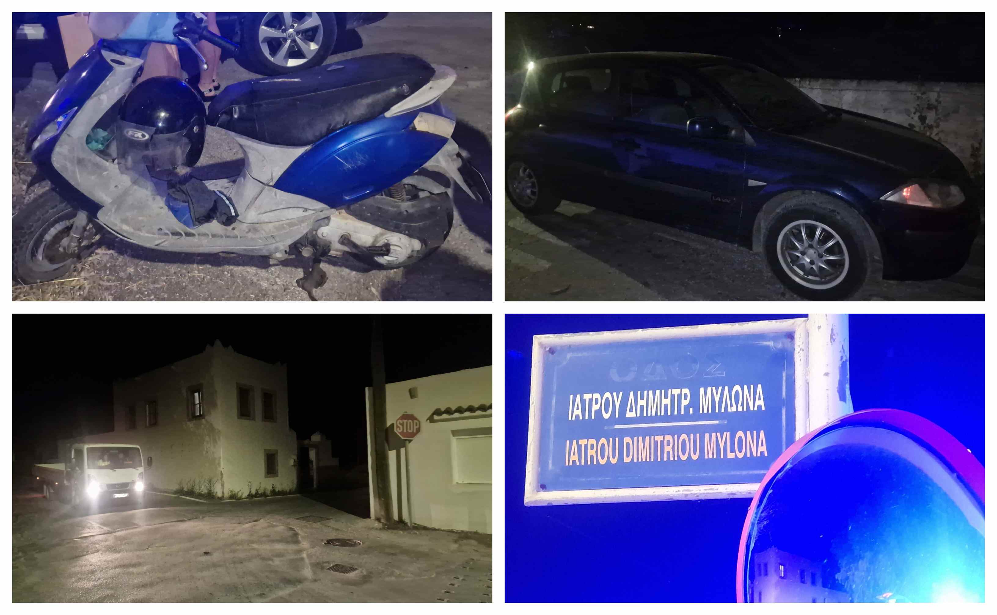 Tροχαίο στον Αγ. Νεκτάριο - Αυτοκίνητο συγκρούστηκε με μηχανάκι - vimatisko.gr