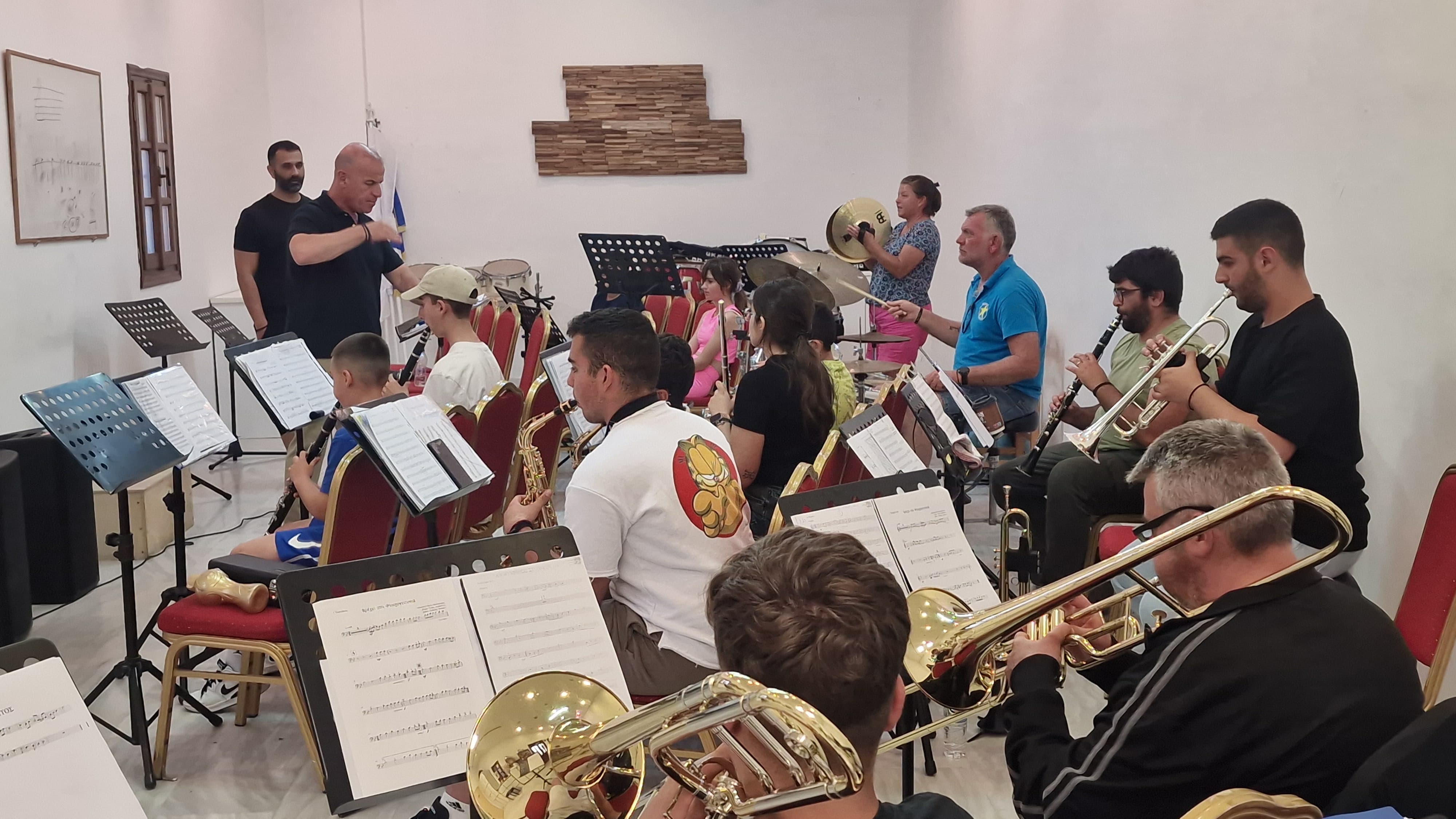 Πρόβες της Φιλαρμονικής Κω για την εκδήλωση για την Μάχη της Κρήτης και τις προσεχείς εκδηλώσεις ...