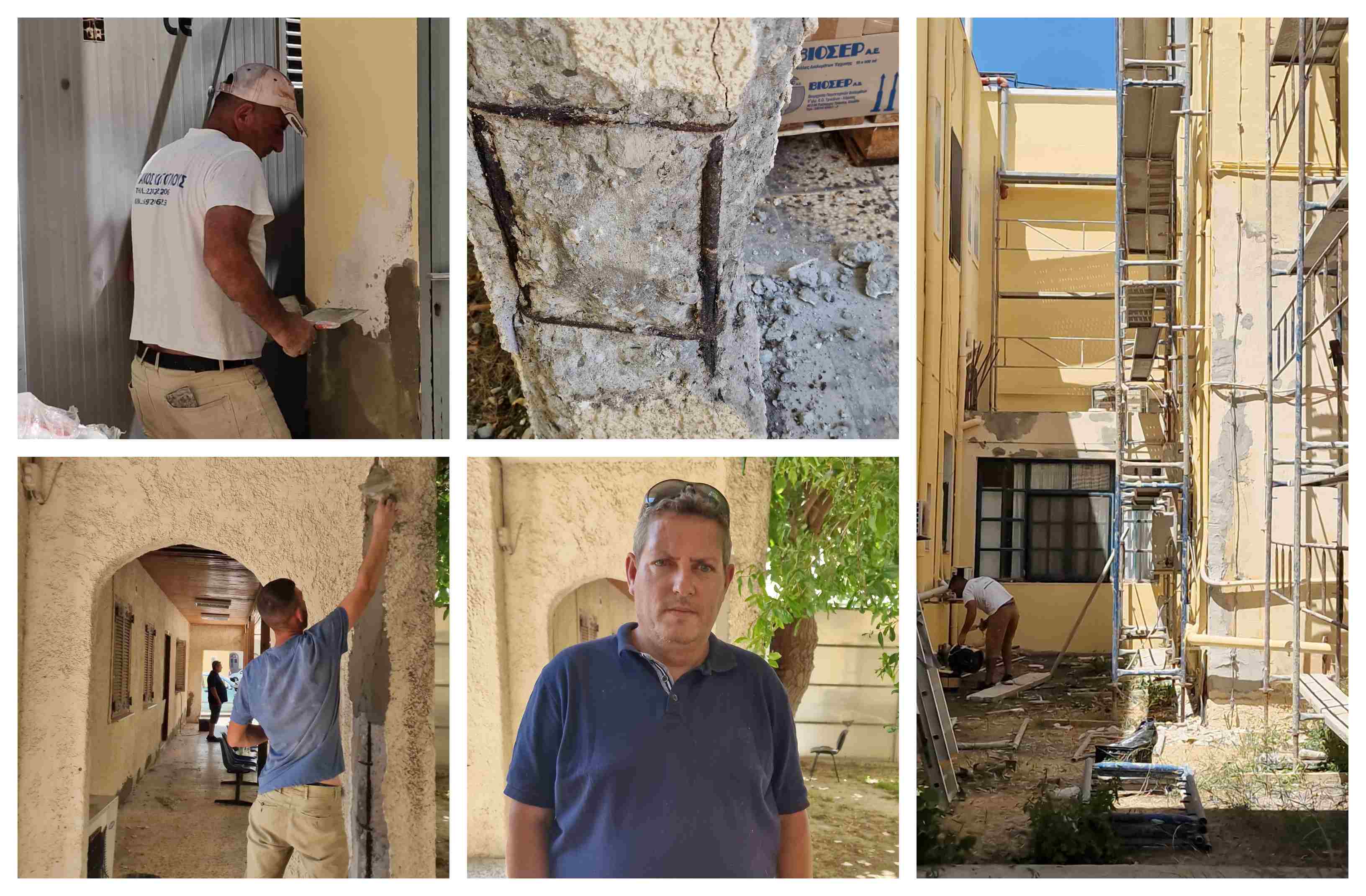 Aλβανός εργολάβος ανέλαβε αφιλοκερδώς το εξωτερικό βάψιμο του ...