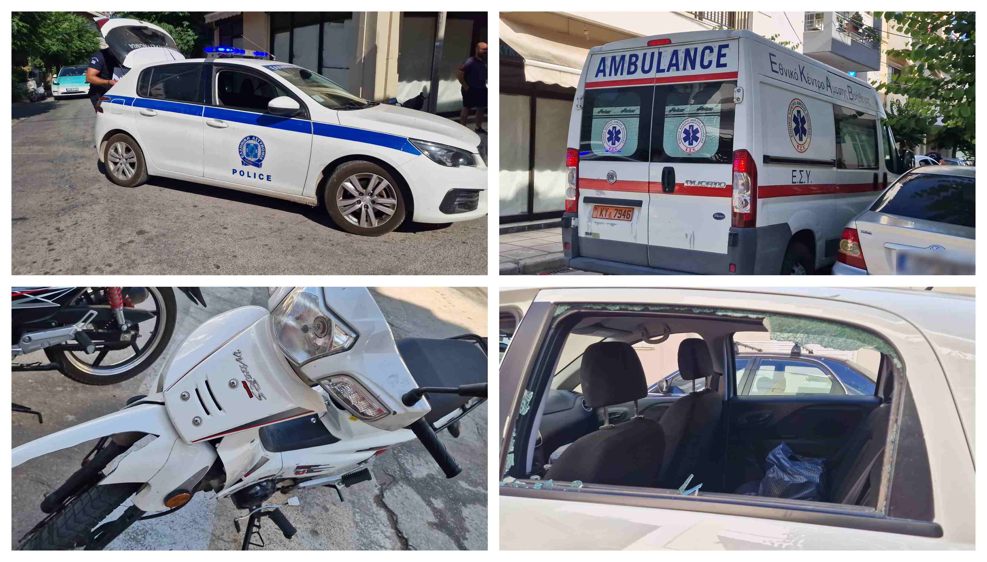 Tροχαίο ατύχημα – Σύγκρουση αυτοκινήτου με δίκυκλο - vimatisko.gr