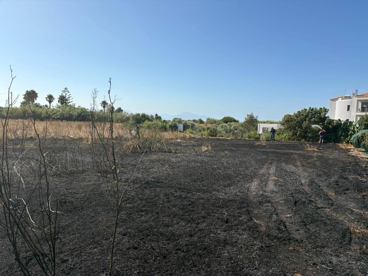 O κ. Θ. Καραθωμάς (Πολιτική Προστασία Κω) μιλάει για την χθεσινή φωτιά ...