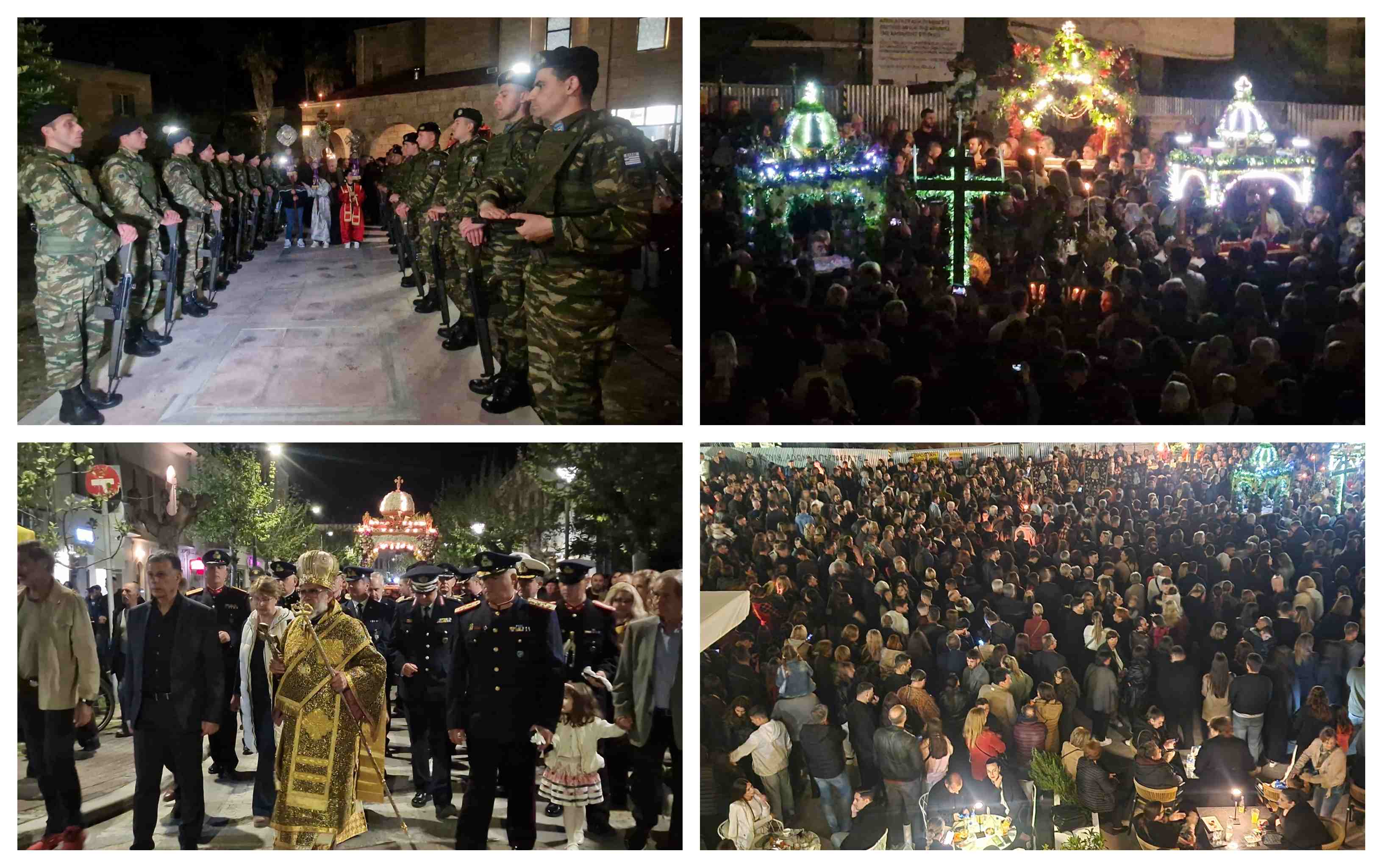 Με μεγαλοπρέπεια η περιφορά των επιταφίων στην Κω και η "συνάντηση" στην Πλ. Ελευθερίας ...